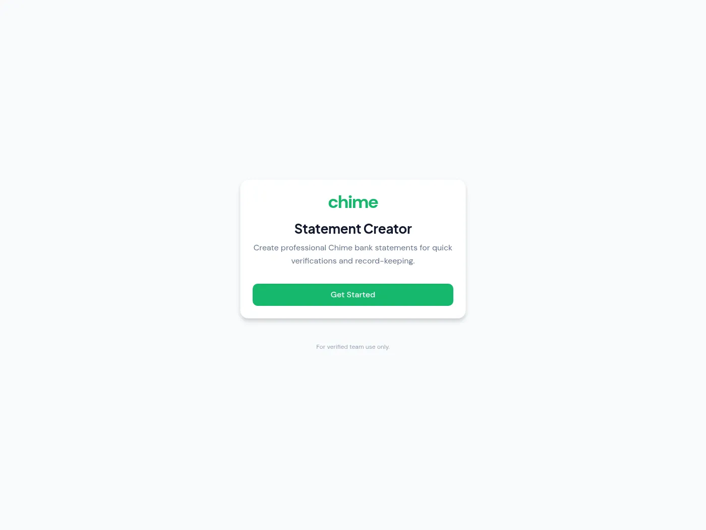 Chime Statement Creator