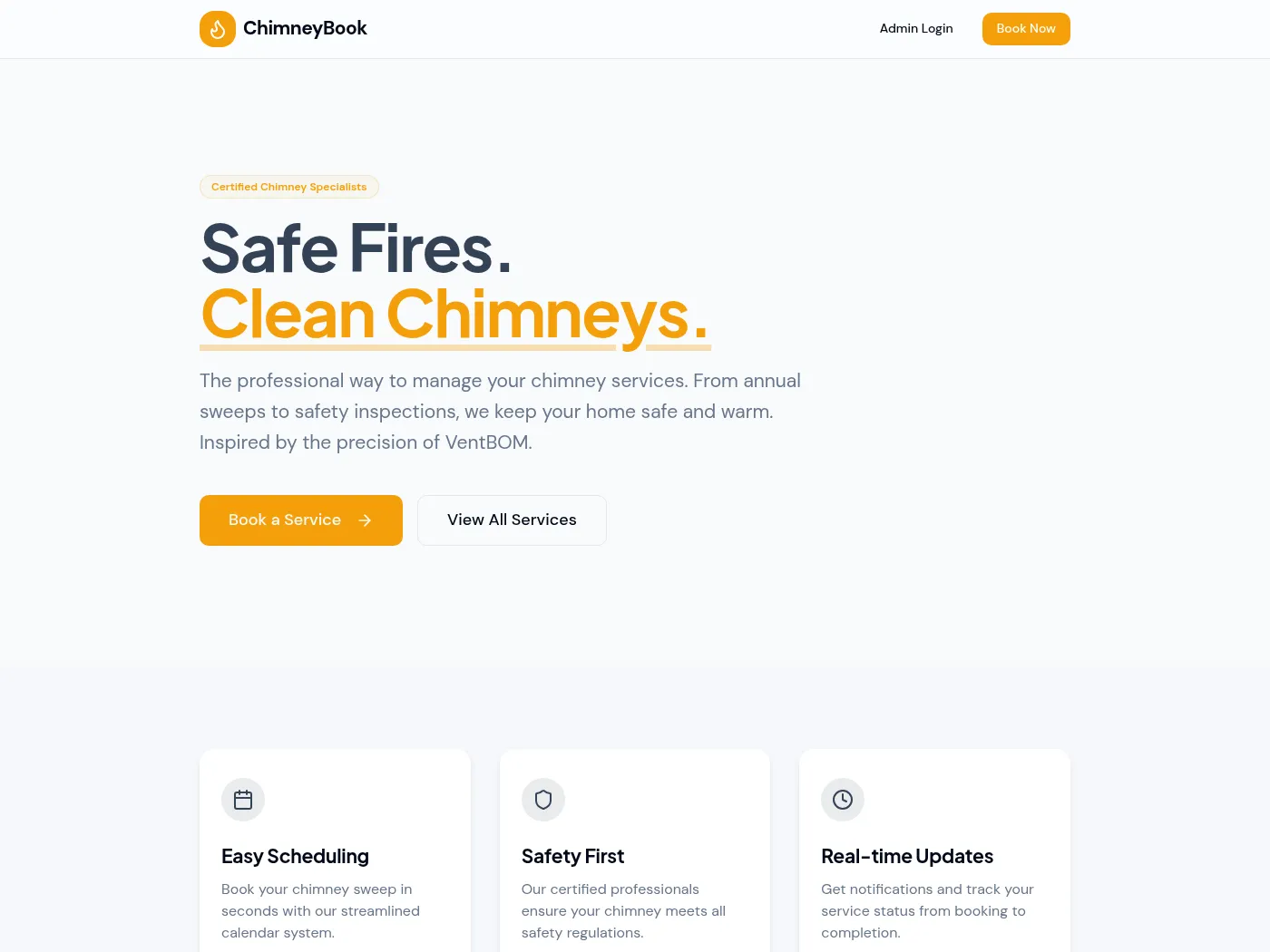Chimney Event Booker