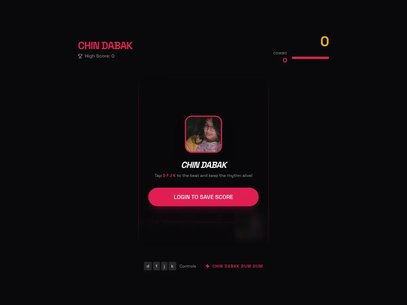 ChinDabak Rhythm Game