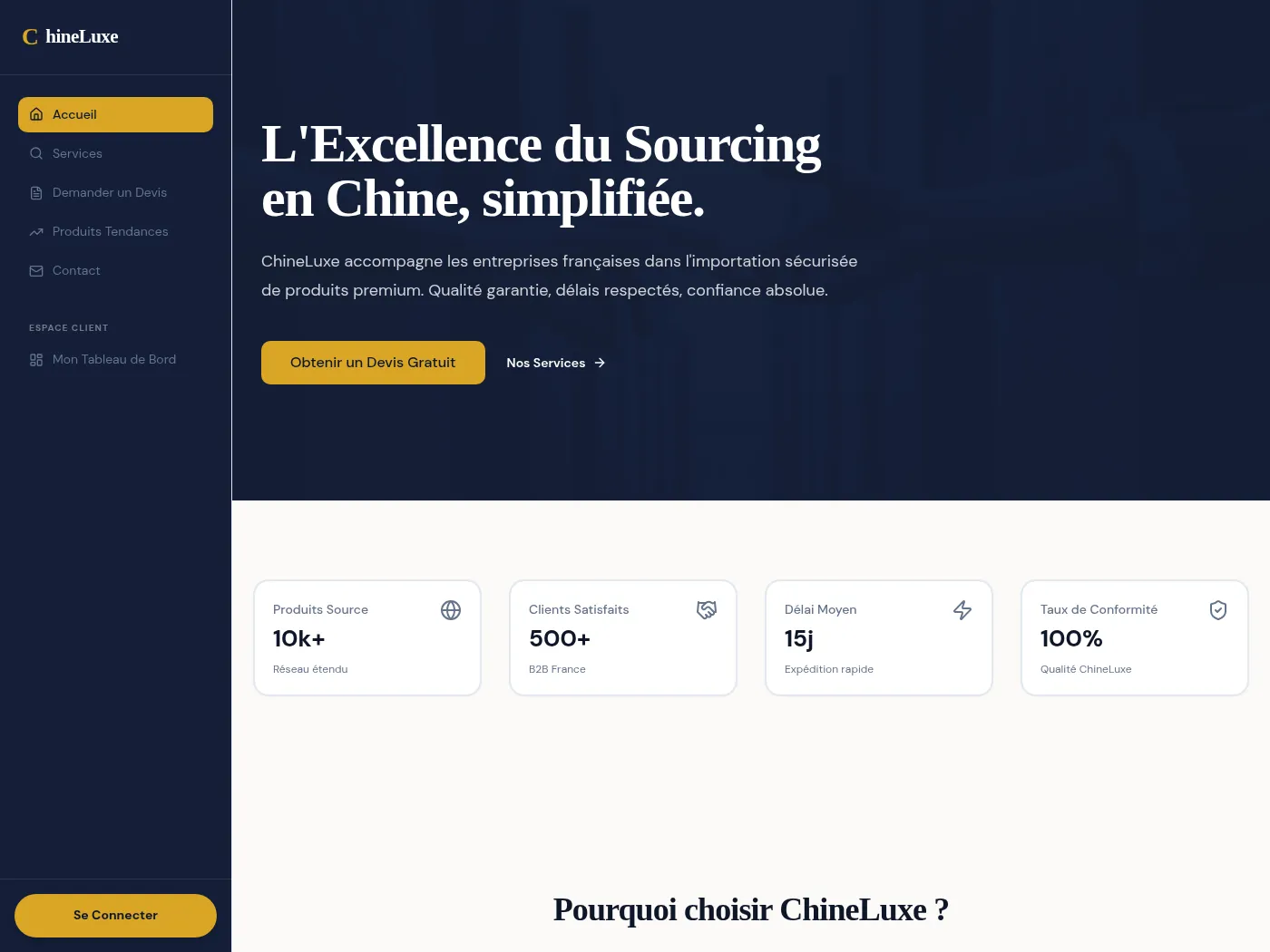 ChineLuxe B2B Platform
