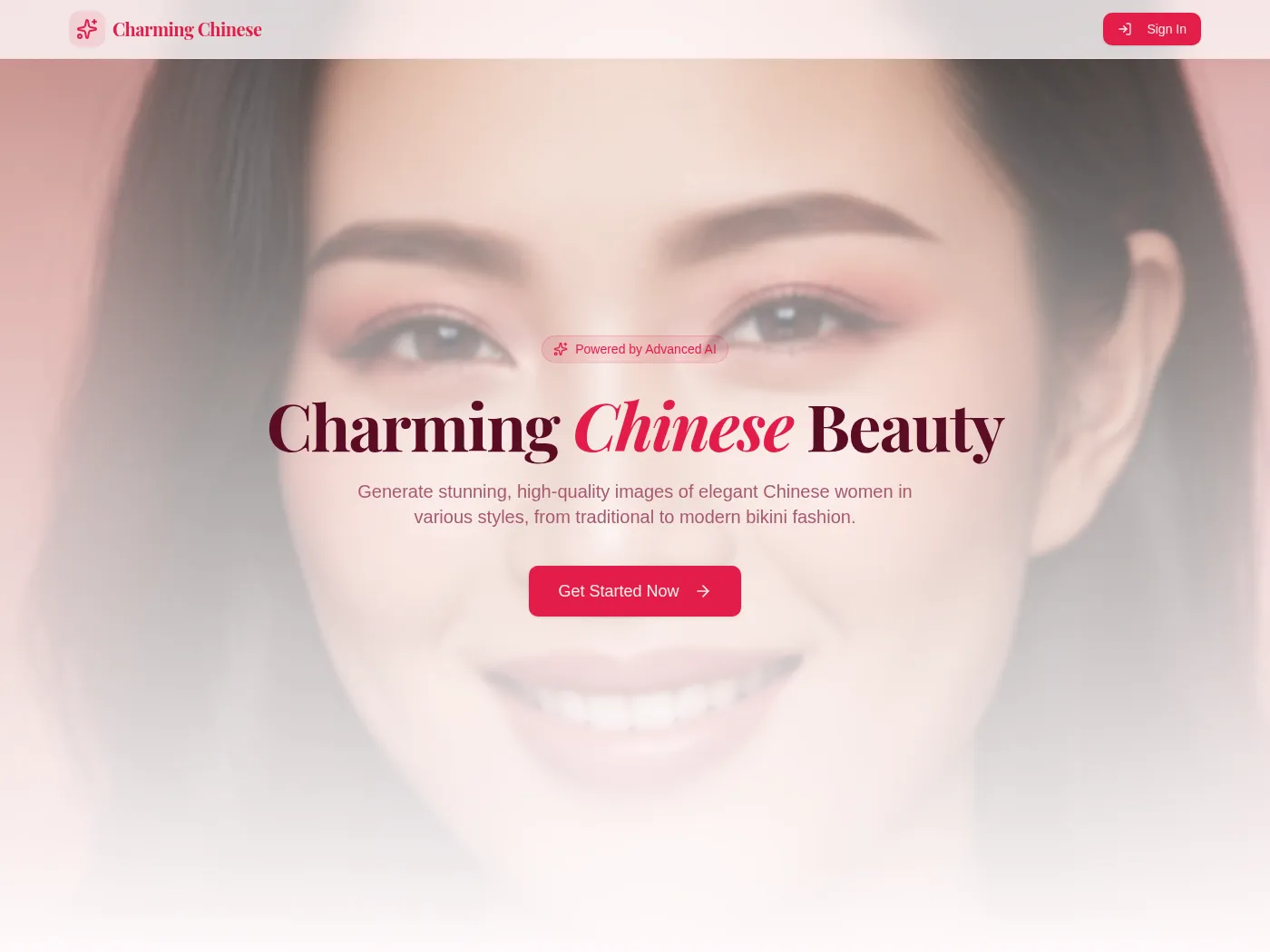 Charming Chinese Beauty Generator