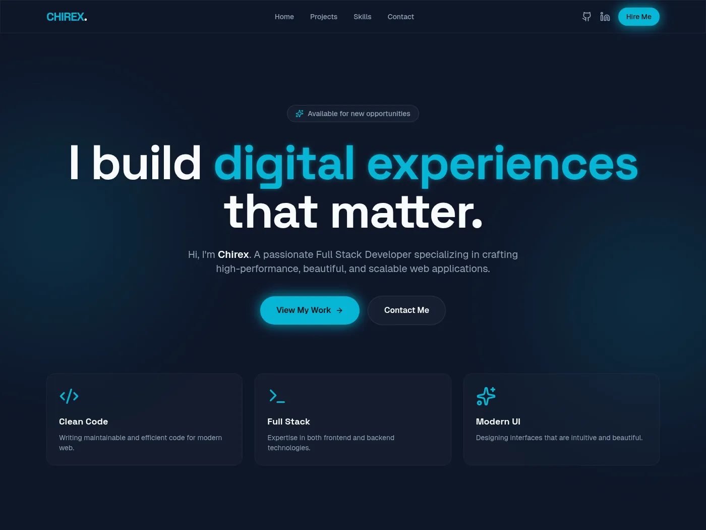 Chirex Portfolio