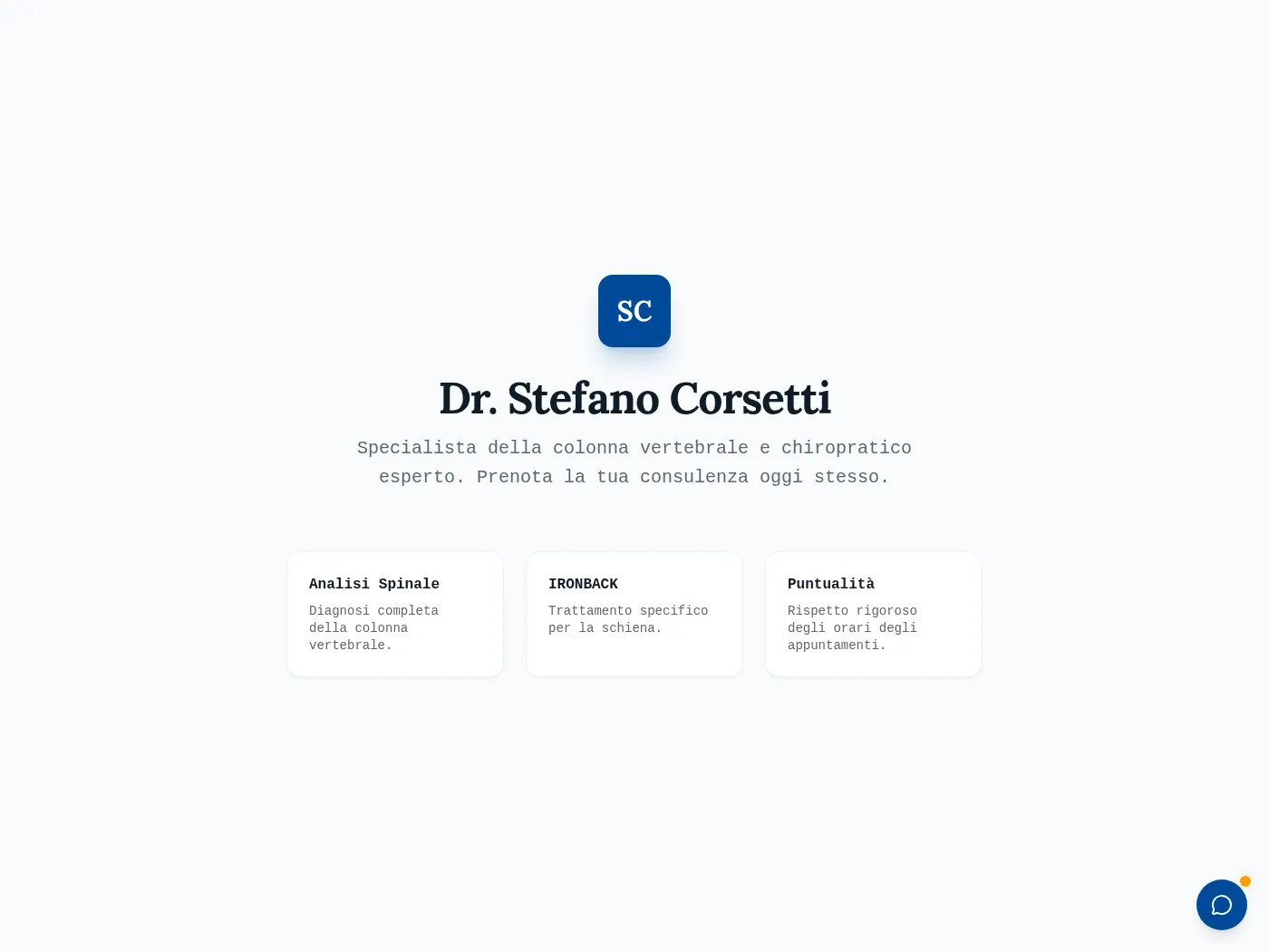 ChiroClinic Chatbot