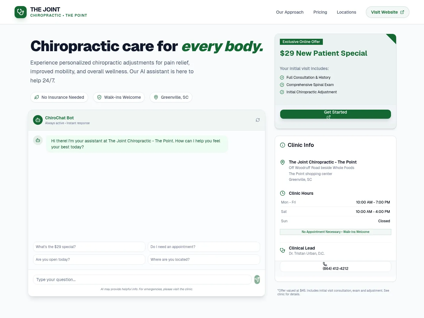 ChiroChat Bot