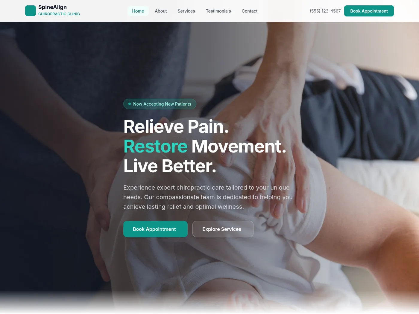 ChiroClinic Web Clone