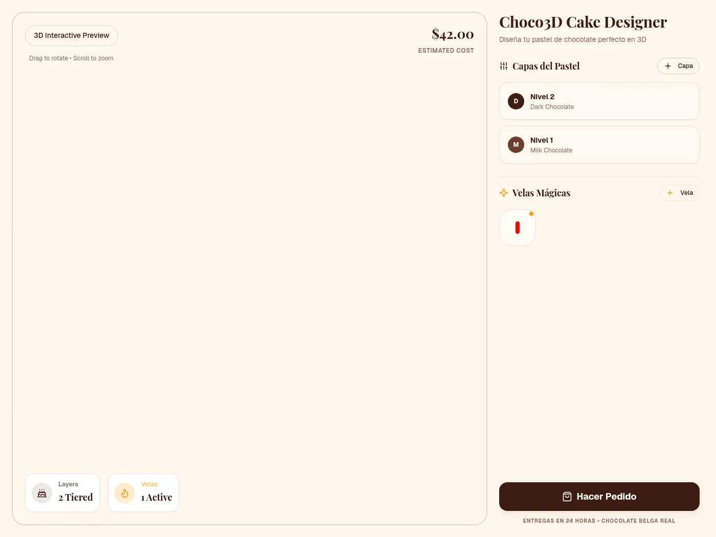 Choco3D Cake Designer