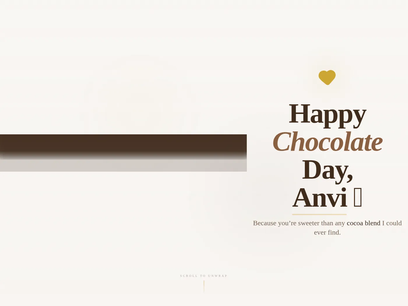 Anvi's Chocolate Day Surprise