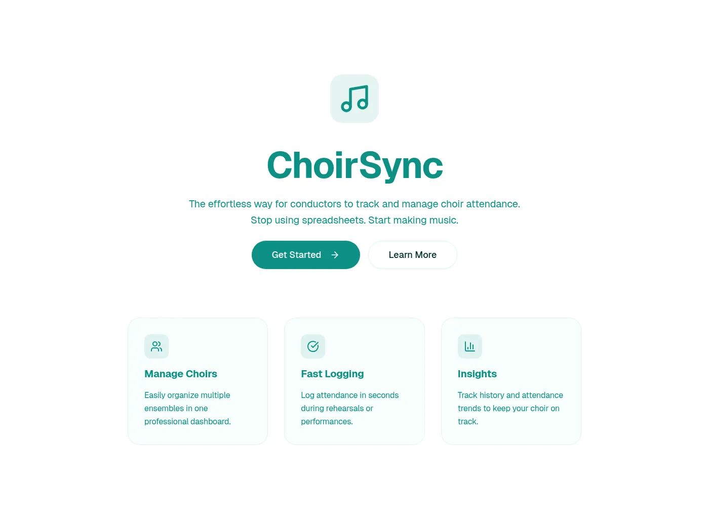Choir Attendance Tracker