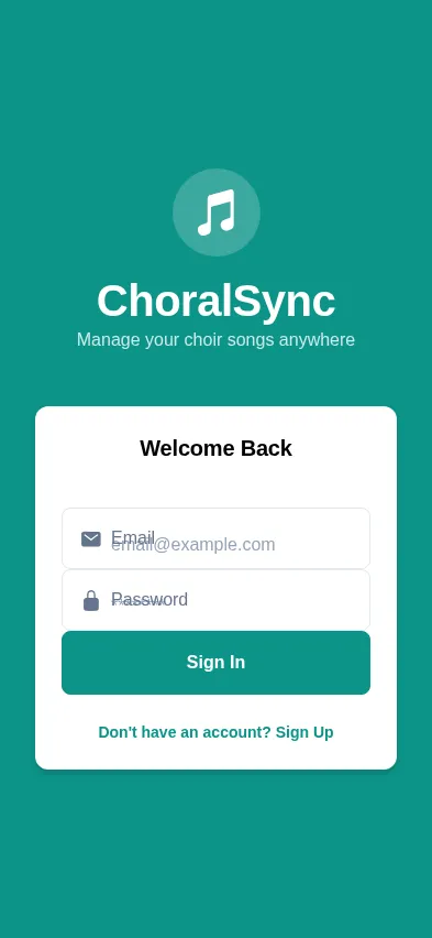 ChoralSync Song Manager