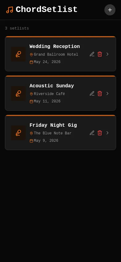 Setlist Mobile