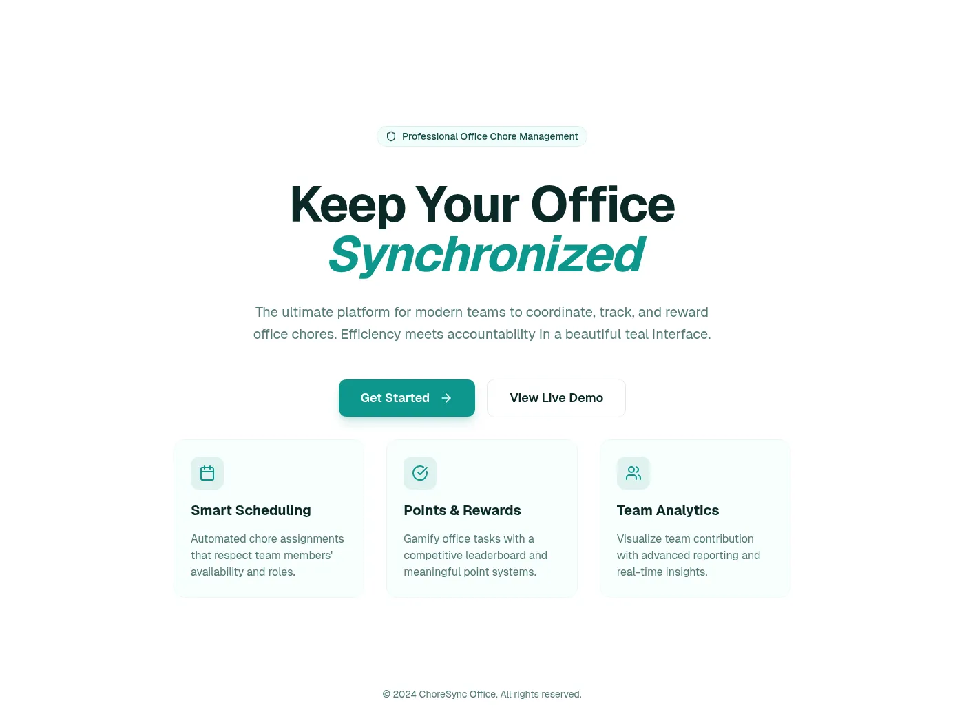 ChoreSync Scheduler