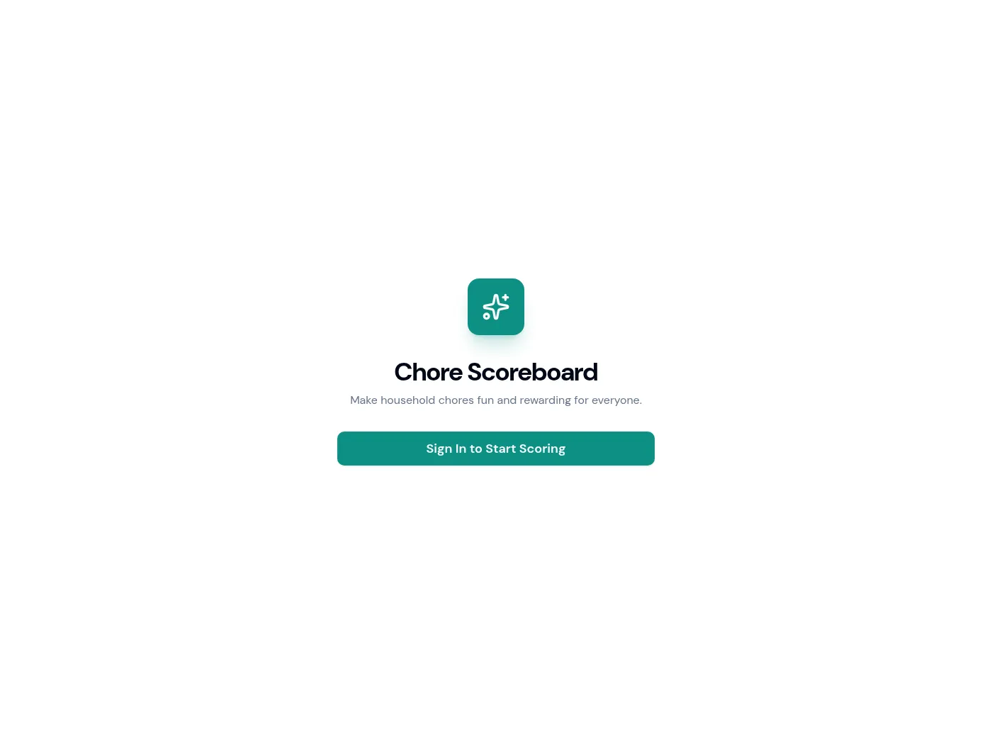 Chore Scoreboard