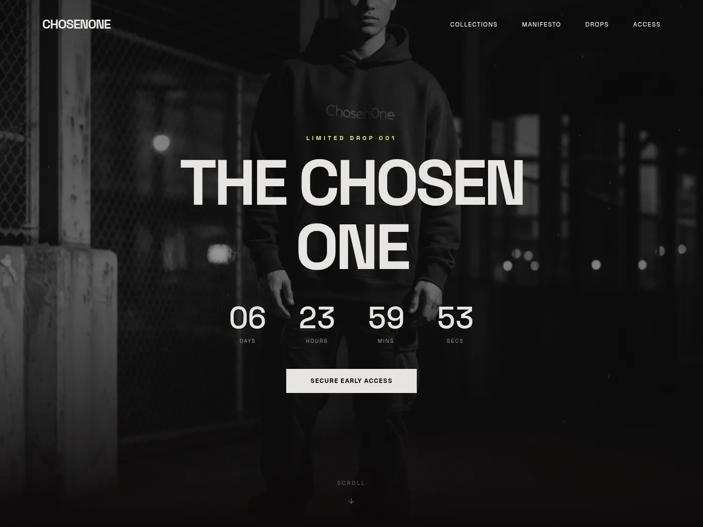 Chosen0ne Landing Page
