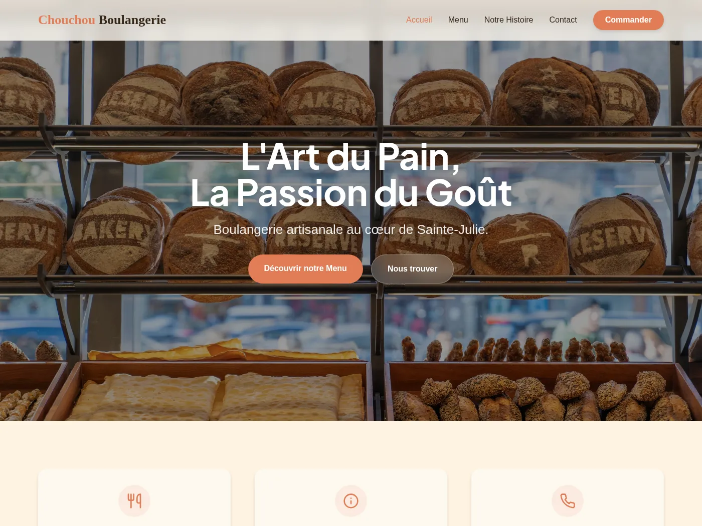 Chouchou Boulangerie Site