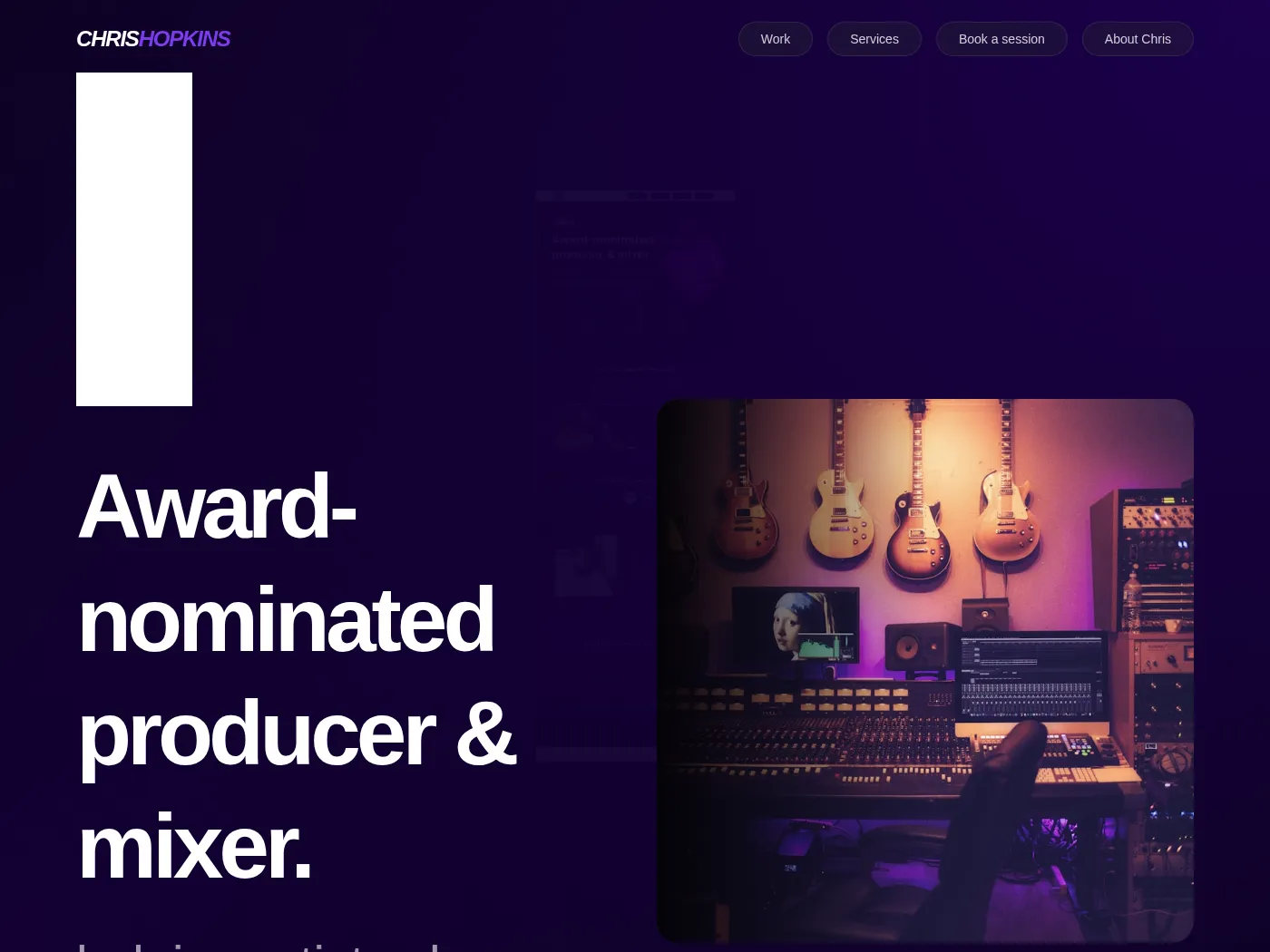 Chris Hopkins Producer Portfolio