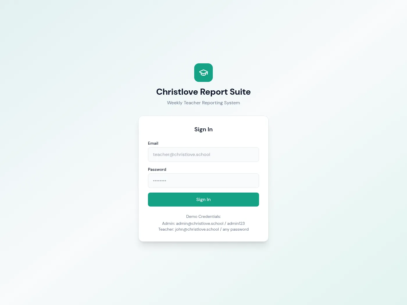 Christlove Report Suite