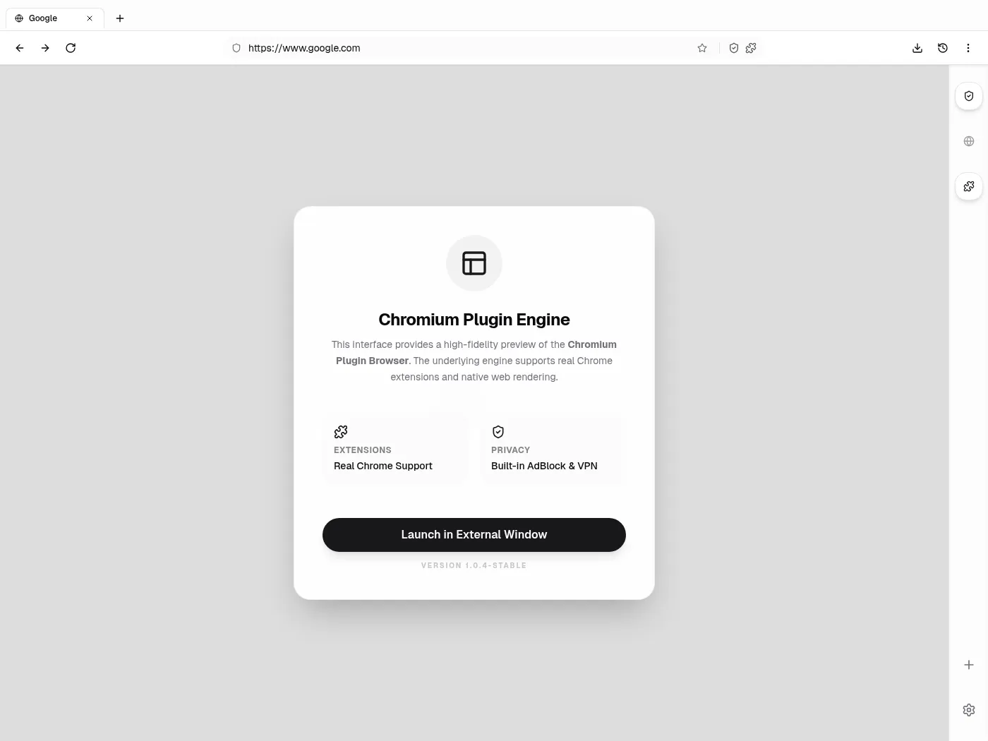 Chromium Plugin Browser