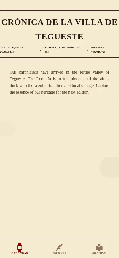 19th Century Chronicler