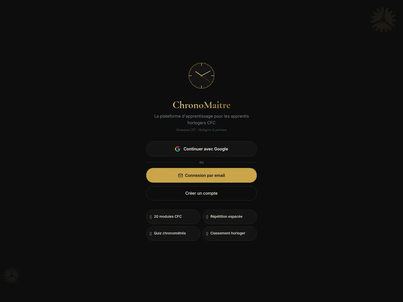 ChronoMaître Swiss Apprentice