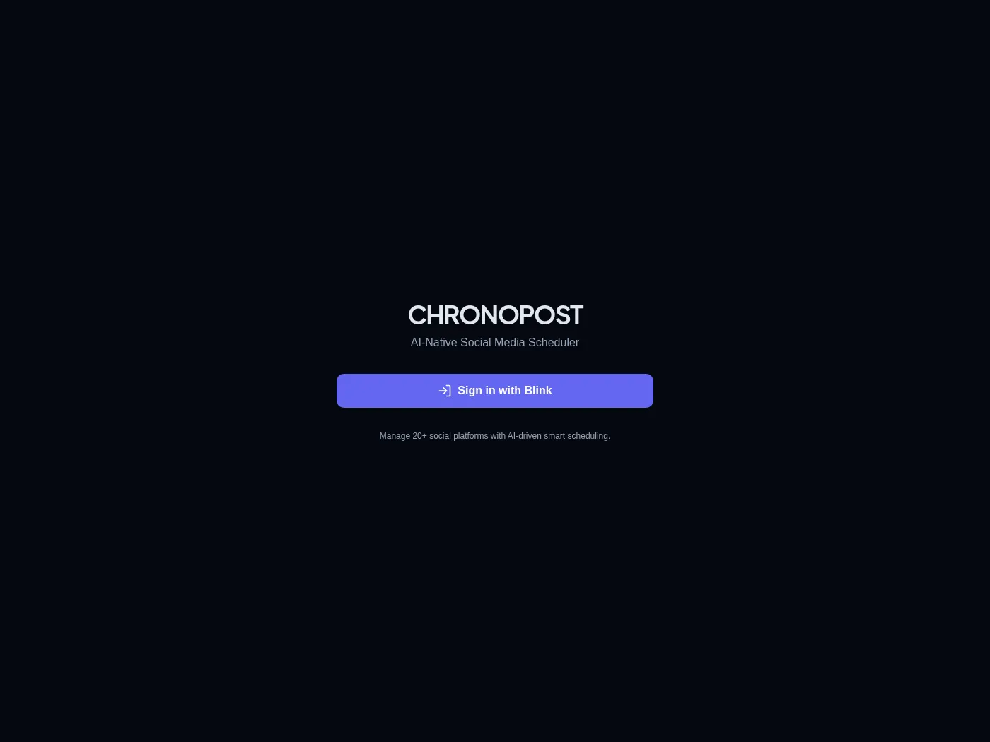 ChronoPost AI Scheduler
