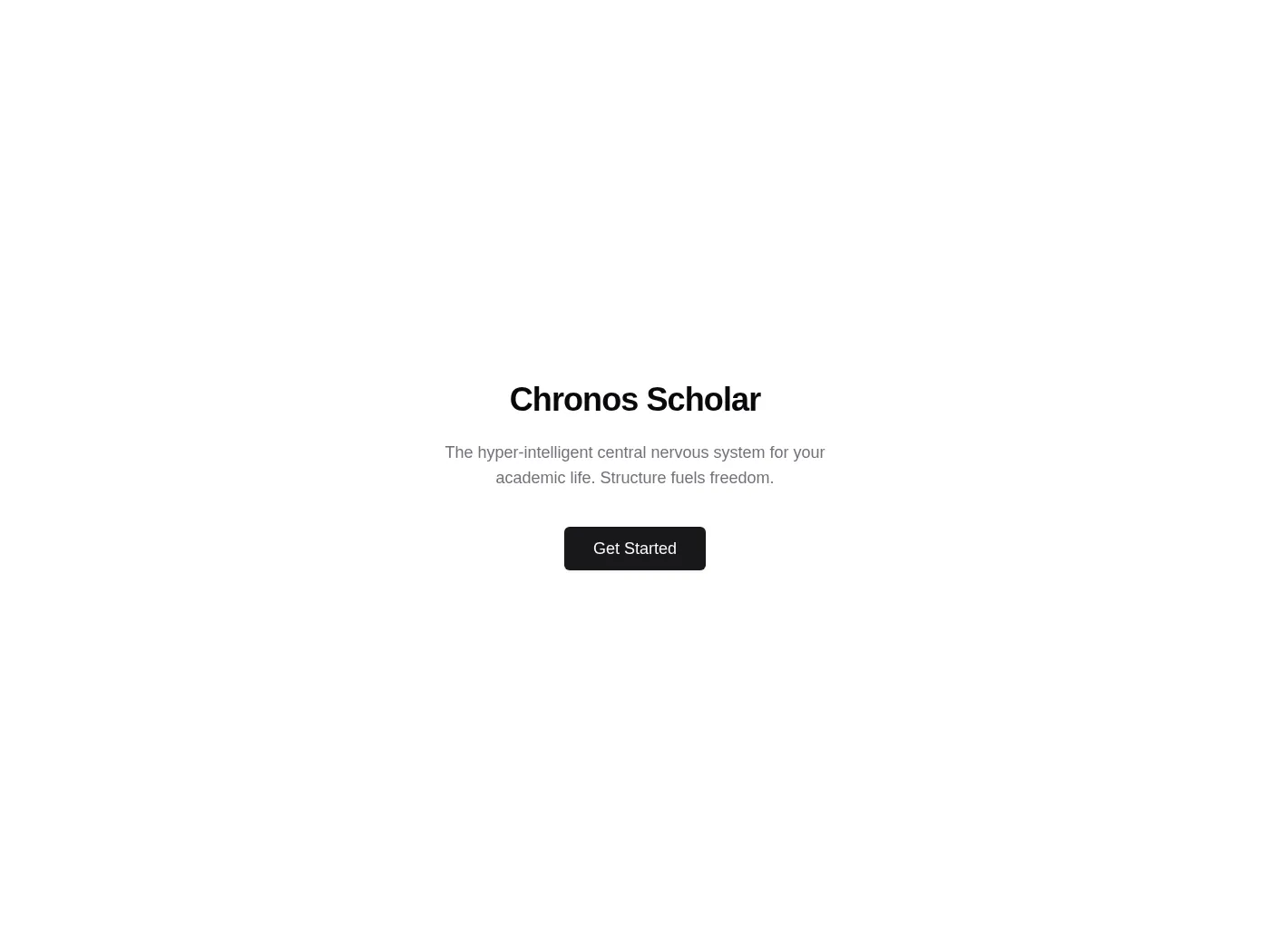 Chronos Scholar