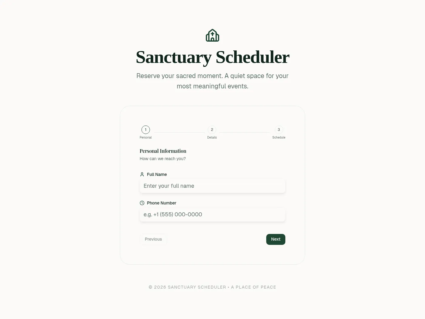 Sanctuary Scheduler