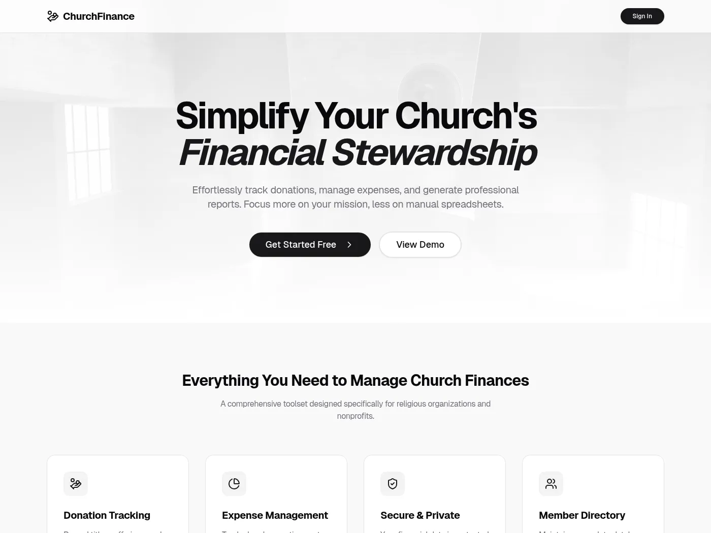 Church Finance Tracker