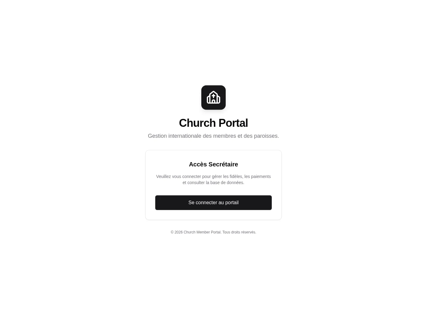 Church Member Portal