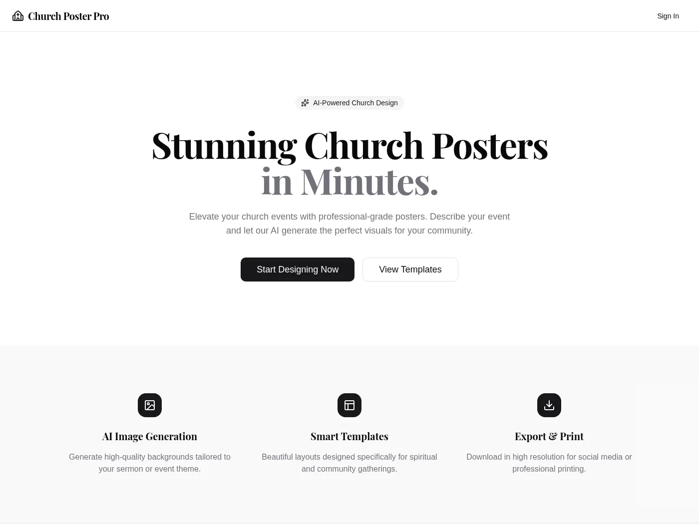 Church Poster Pro