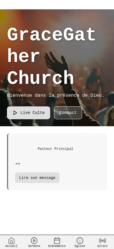 GraceGather Church Web