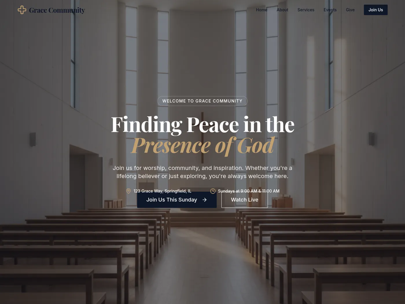 Easy Church Website