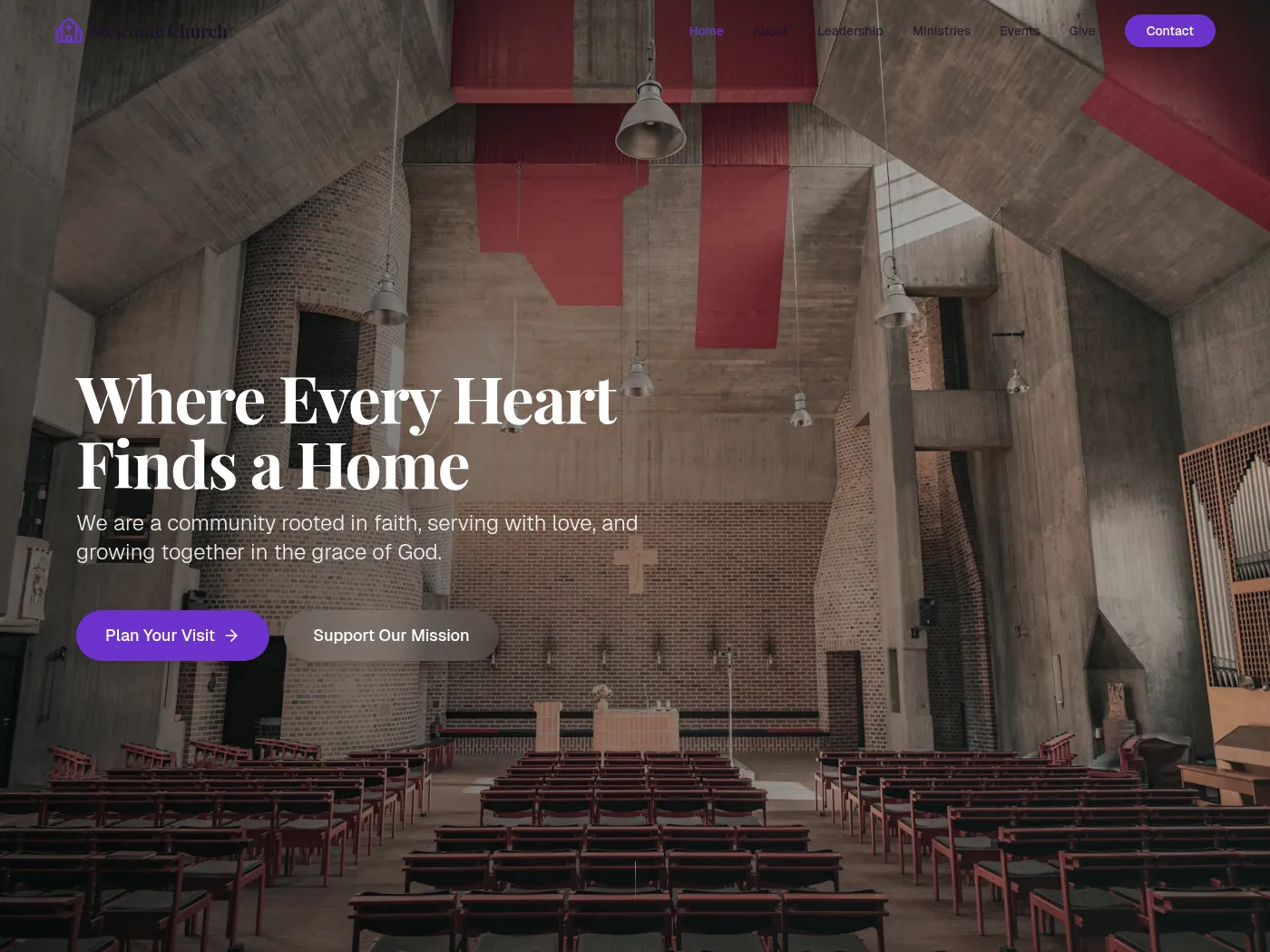 Welcome Church Website
