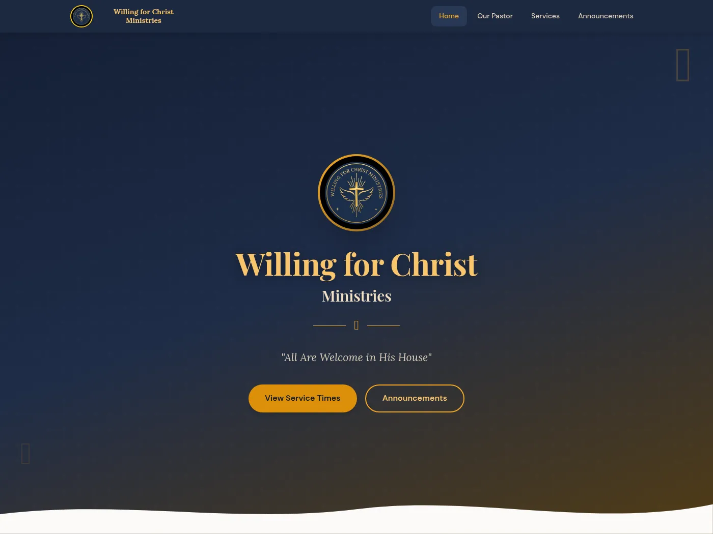 Willing for Christ Site