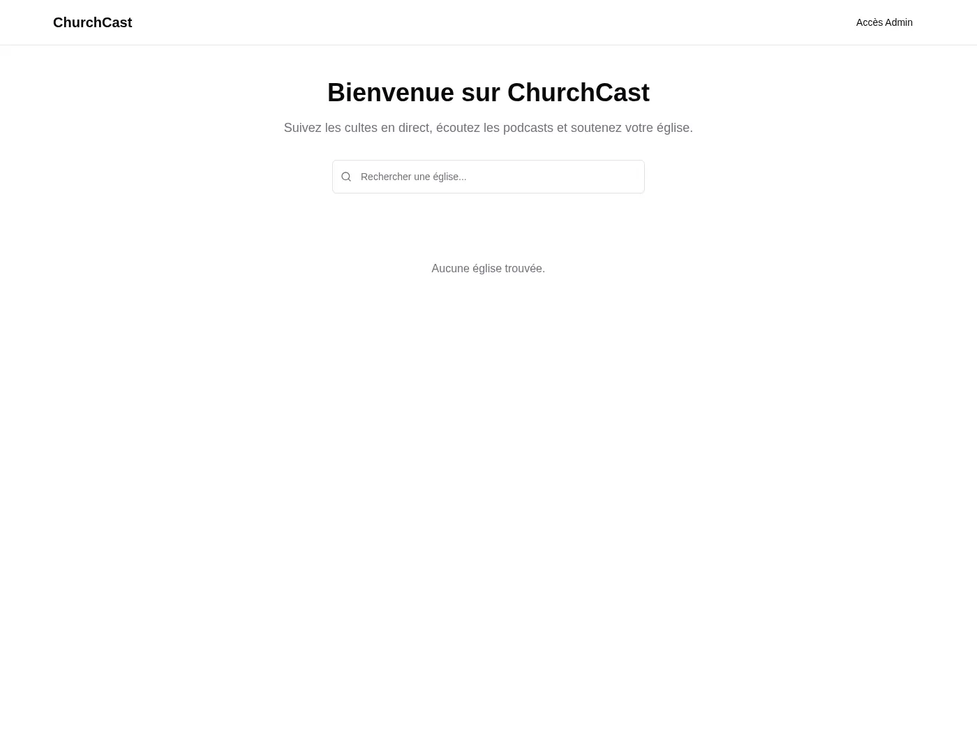 ChurchCast PWA