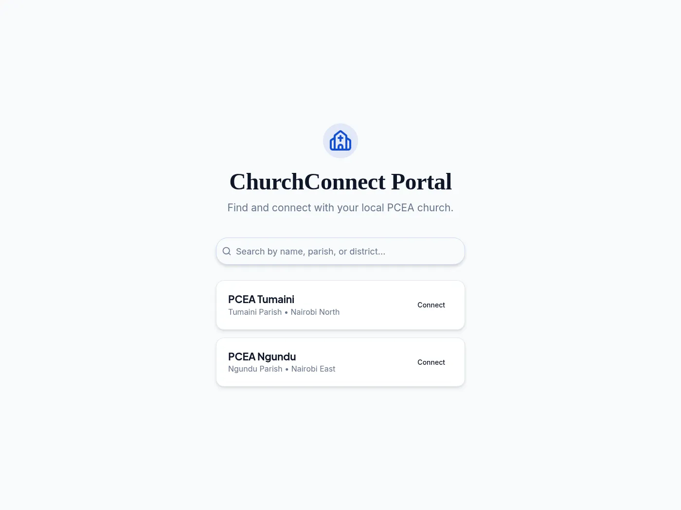 ChurchConnect Portal