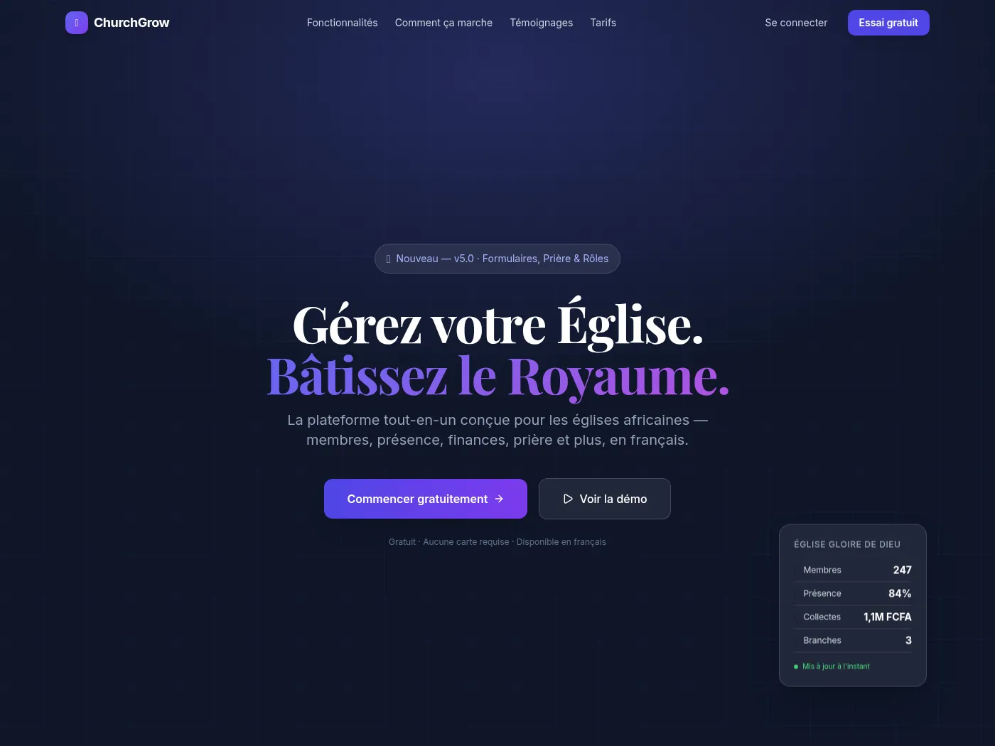 ChurchGrow Platform
