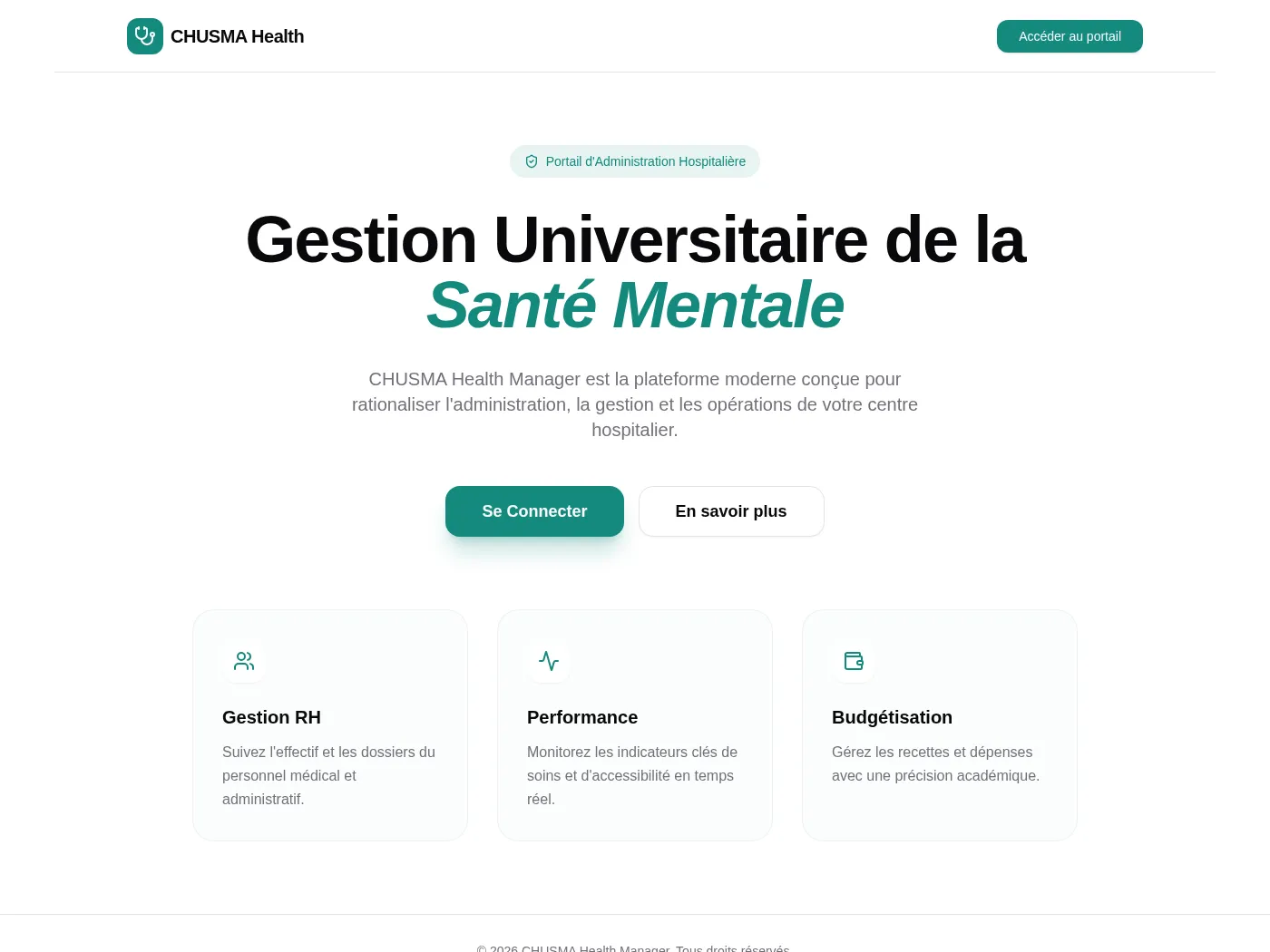 CHUSMA Health Manager