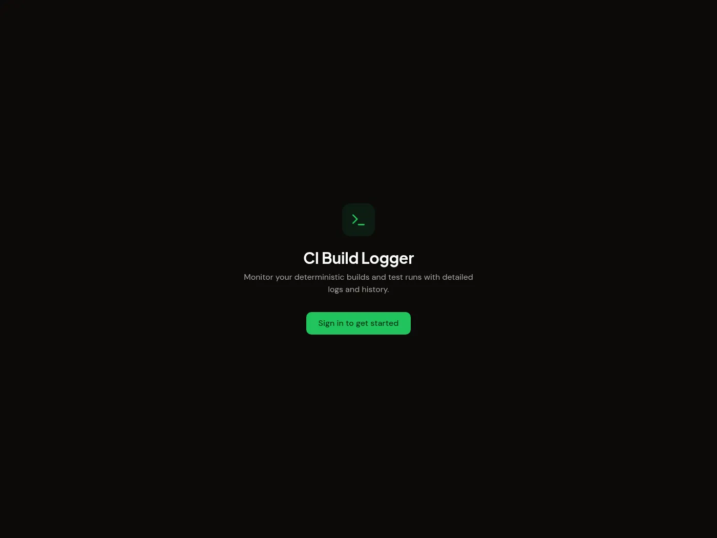 CI Build Logger