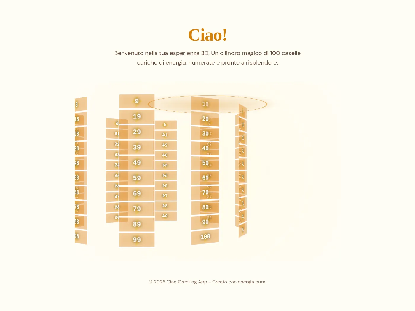 Ciao Greeting App