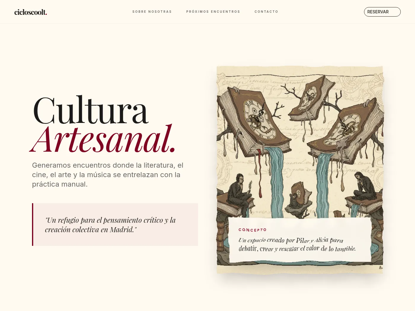 Cicloscoolt Landing Page