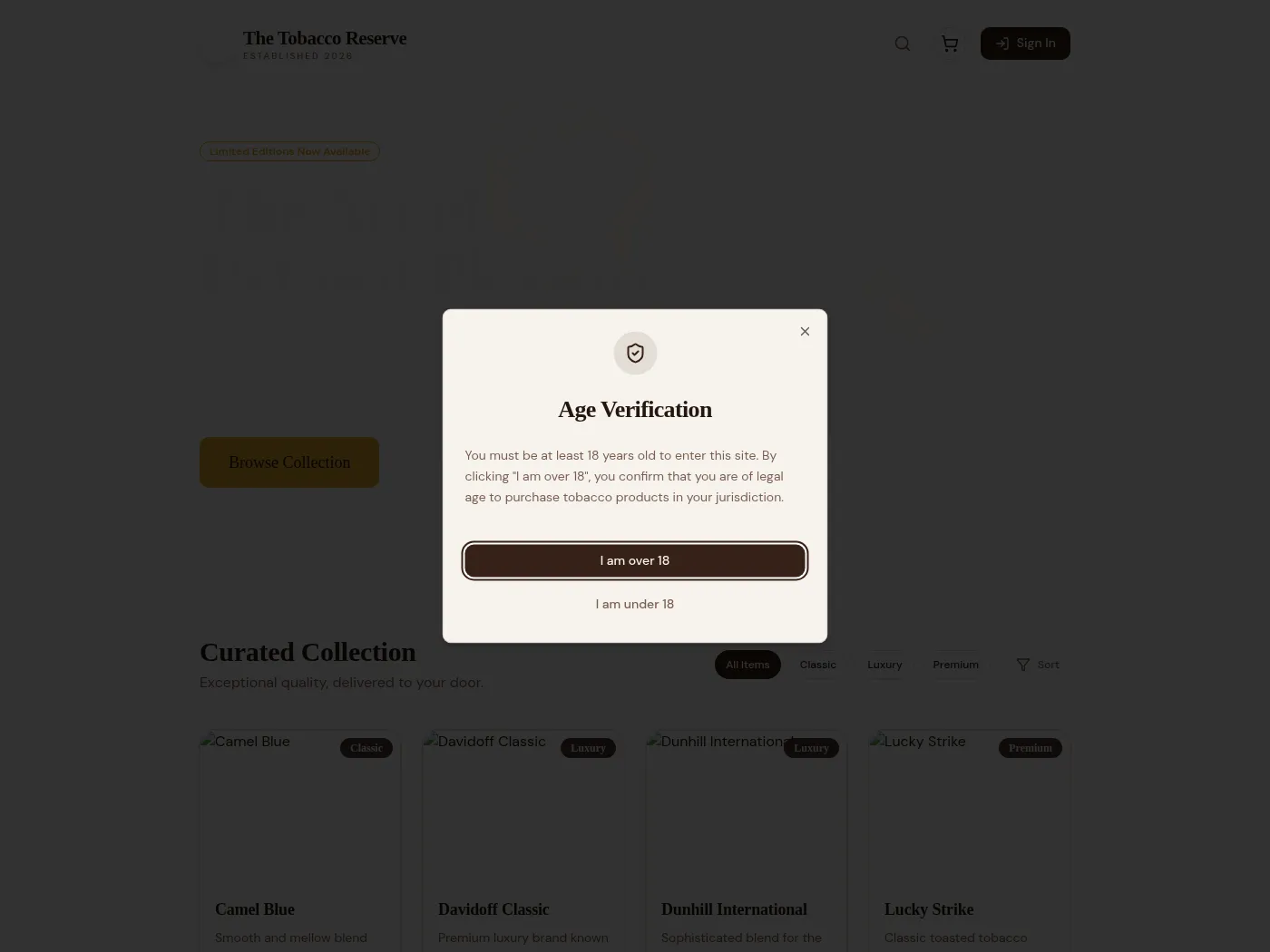 Cigarette Shop Online