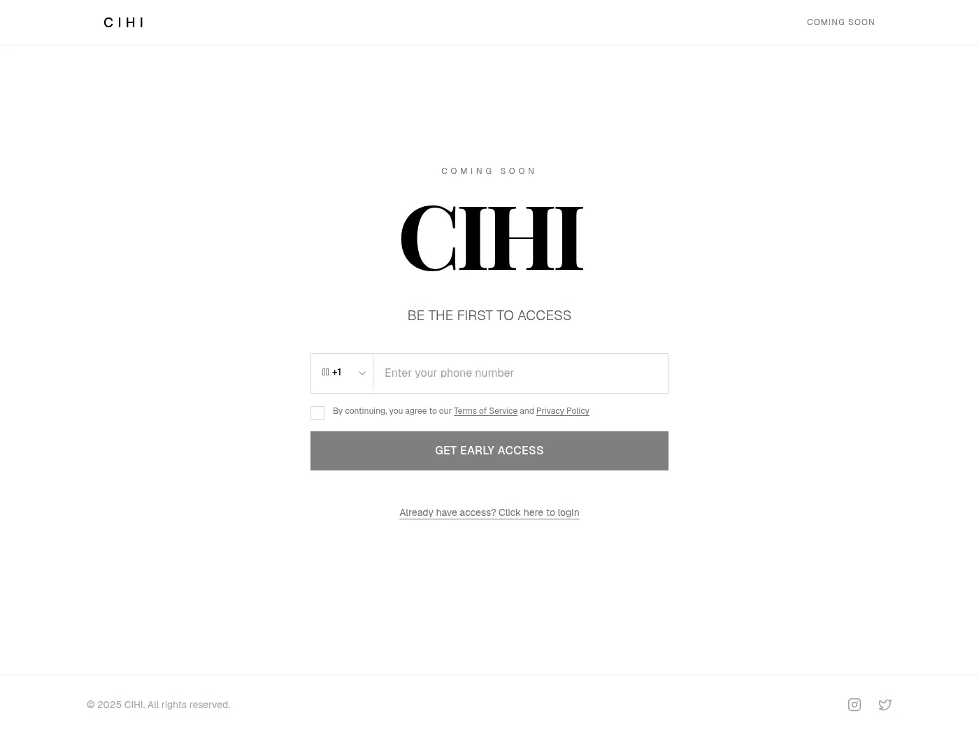 CIHI Streetwear Landing