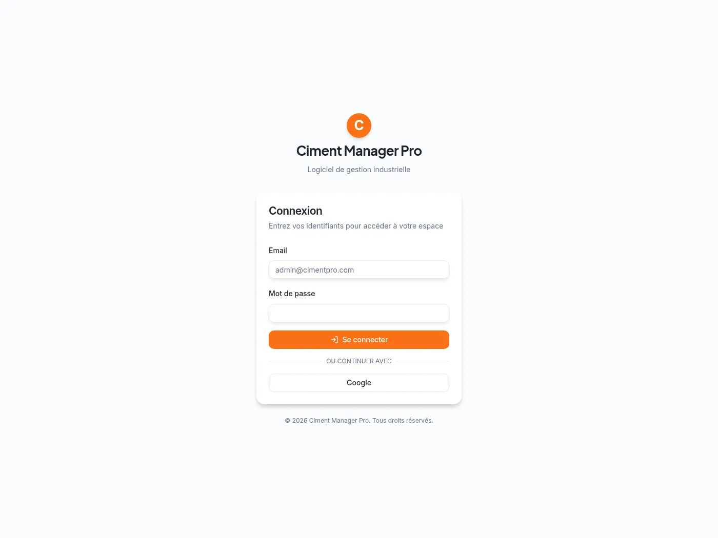 Ciment Manager Pro