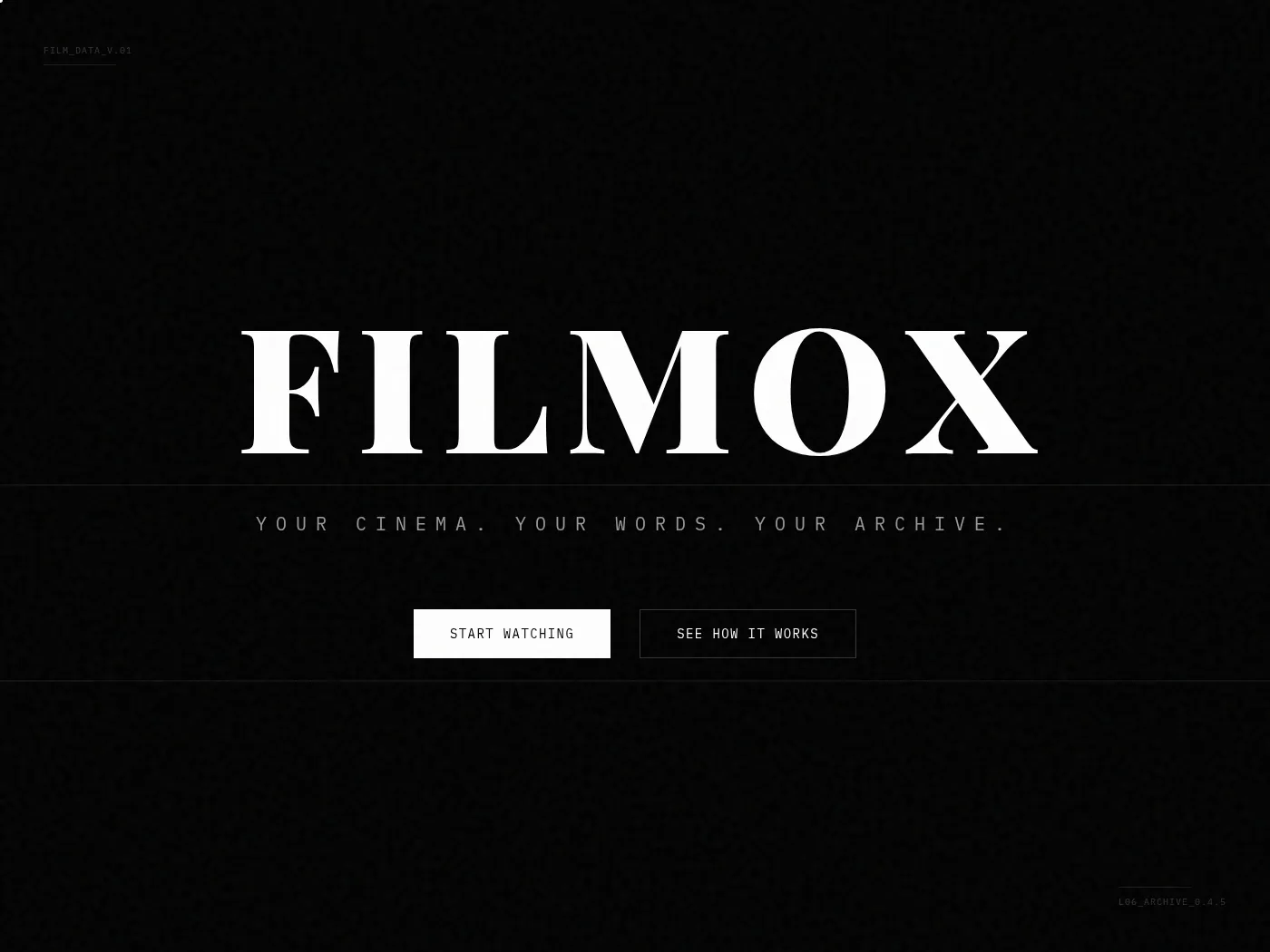 CINE_NOTES Experience