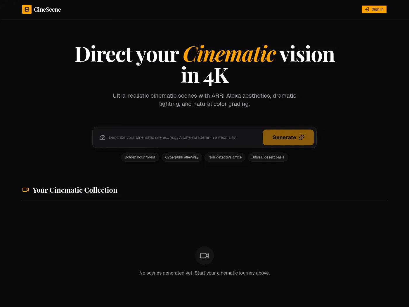 CineScene Generator