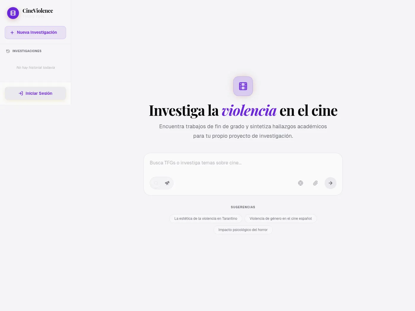 CineViolence Thesis Finder