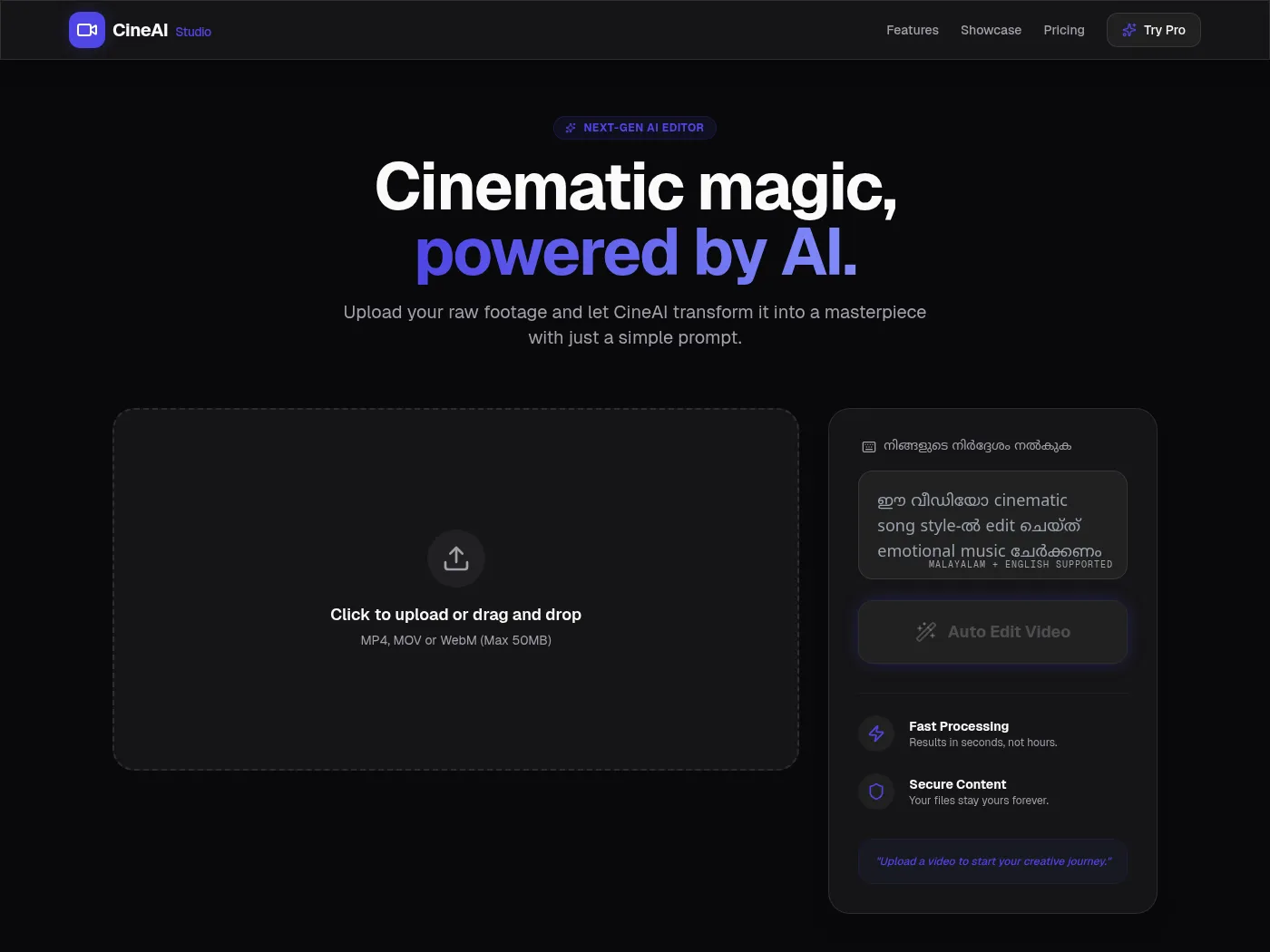 CineAI Video Editor