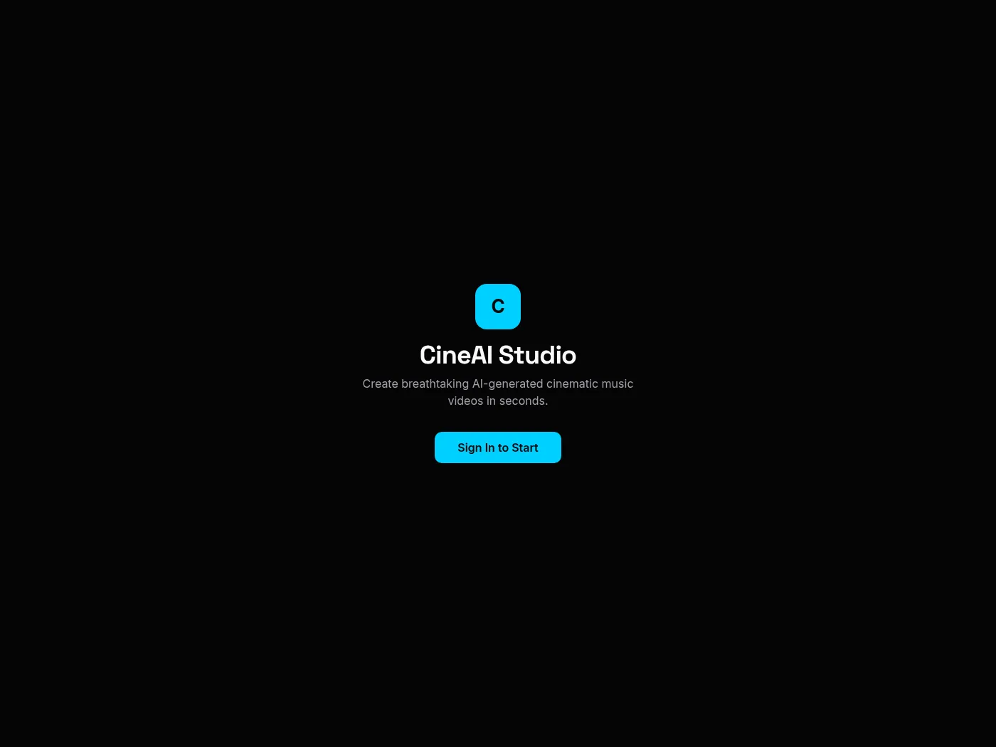 CineAI Music Video Studio
