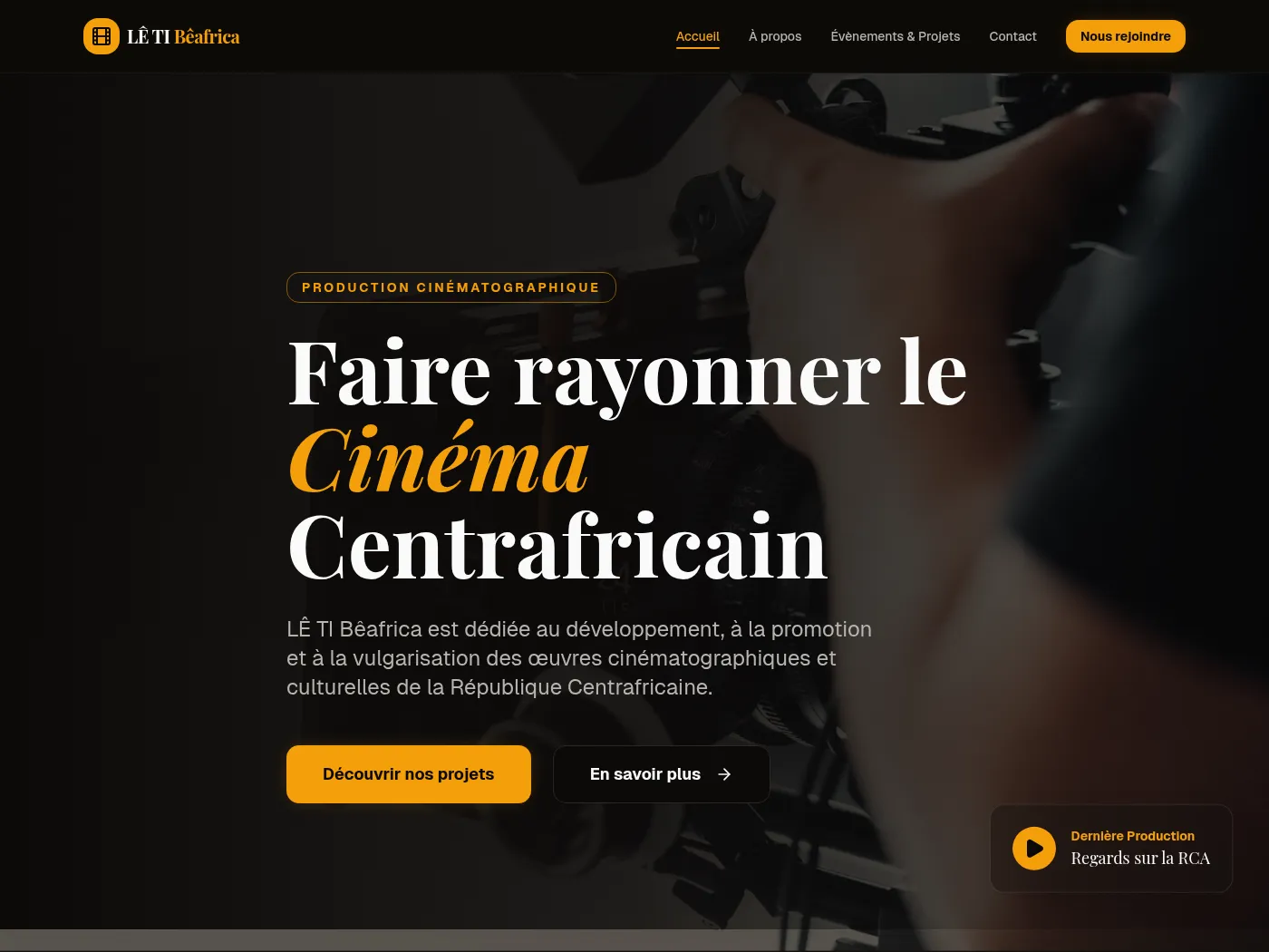 CinéAsso WordPress Pages
