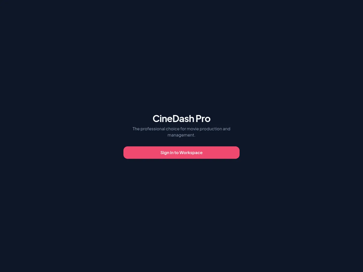 CineDash Pro